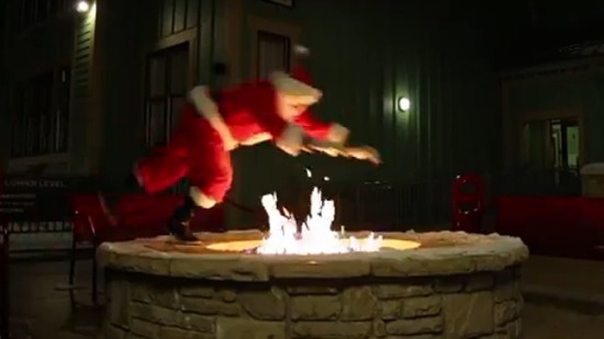 Santa Parkour : Le père Noël, un cascadeur né