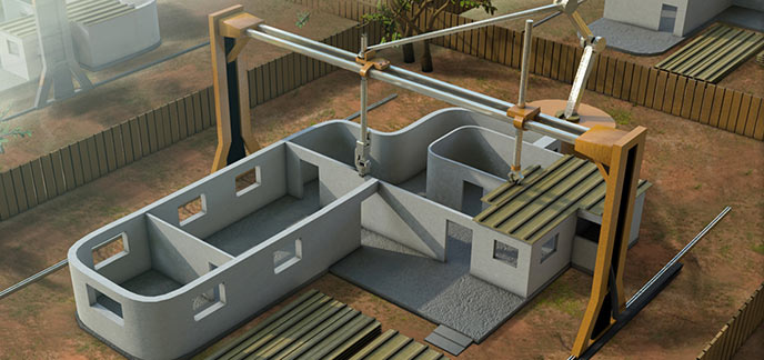 Construire une maison avec une imprimante 3D