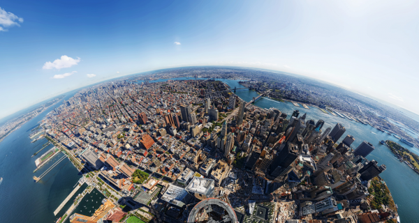 Zoom sur une incroyable photo de New-York à 360°