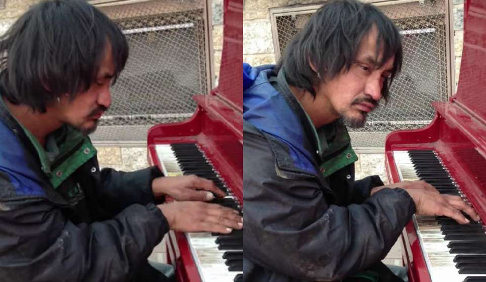Ce que ce SDF va faire en s'asseyant à ce piano va vous laisser sans voix