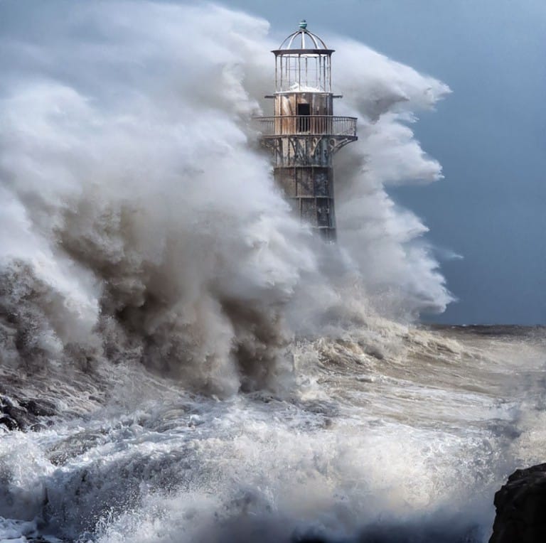 27 phares majestueux qui affrontent la mer déchainée
