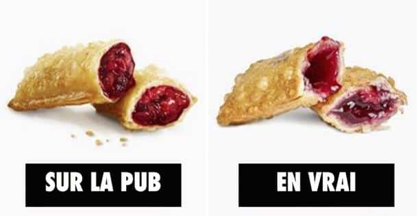 Les fast-food sur la pub VS dans la réalité...