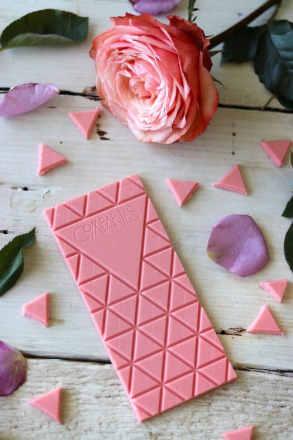 Petite nouveauté dans l'univers des gourmandises : le chocolat au rosé ...