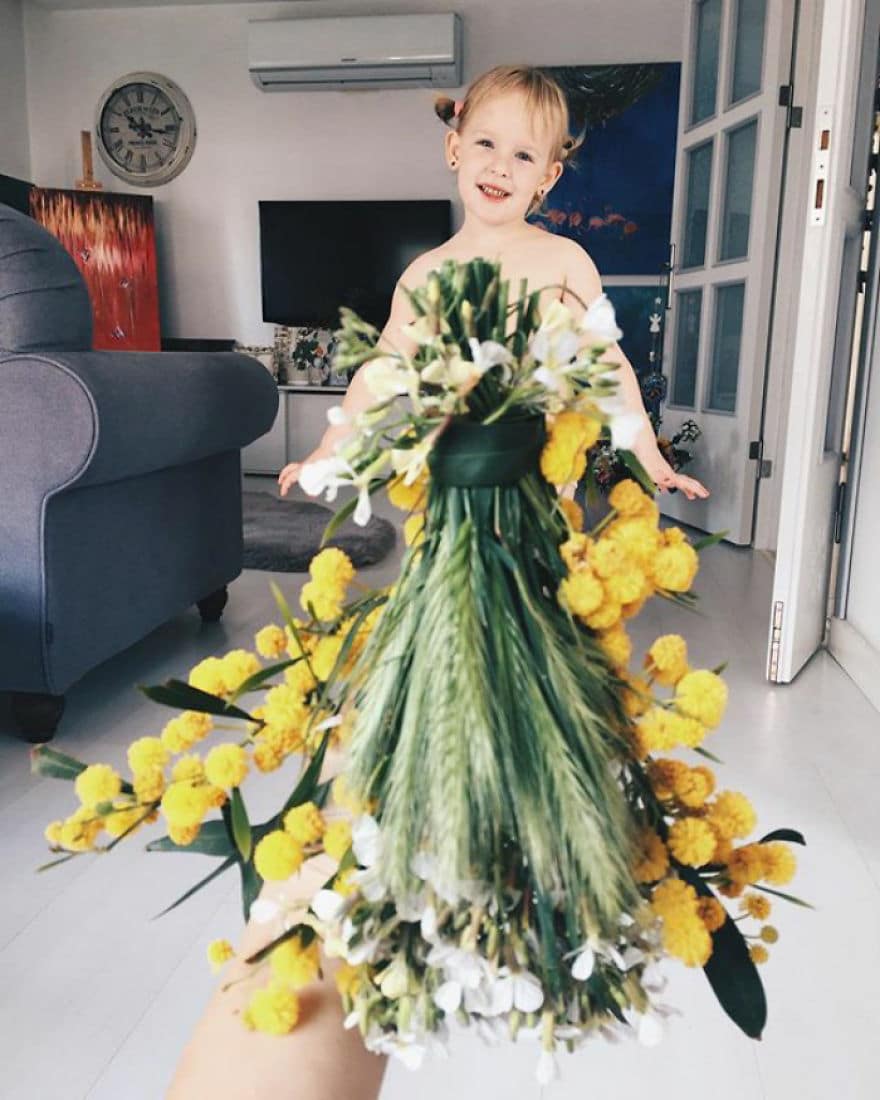 Cette maman réalise des robes en fruits et légumes à sa fille grâce à ...