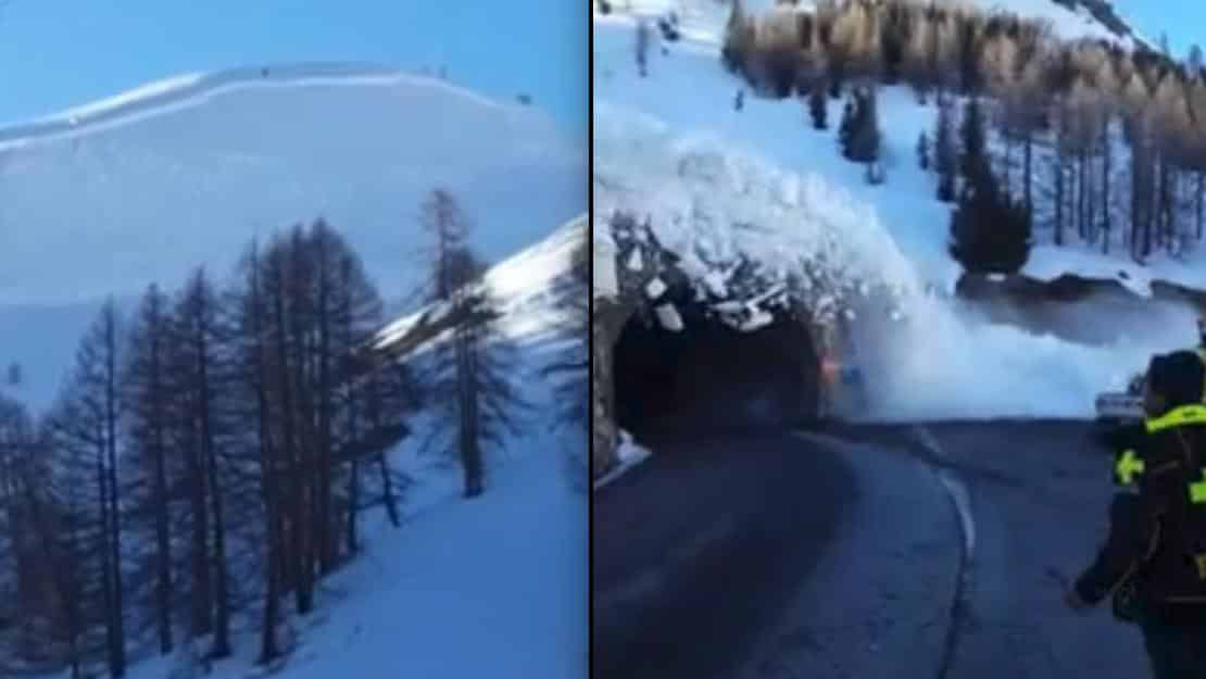 Une avalanche filmée au plus près de l'action à Tignes en Savoie