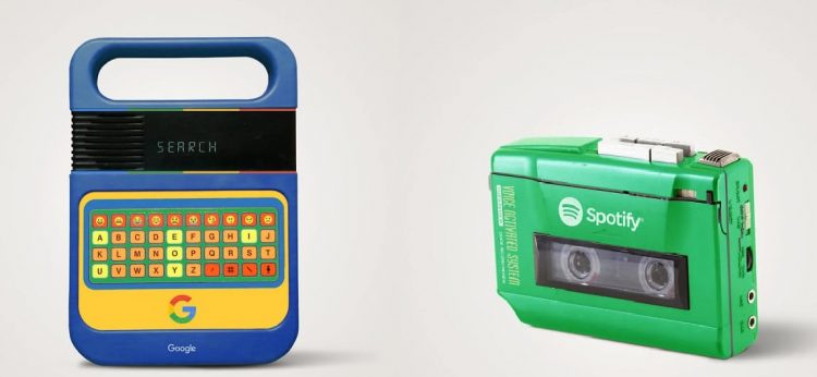 8 technologies d'aujourd'hui transormées en objets des années 80 et 90