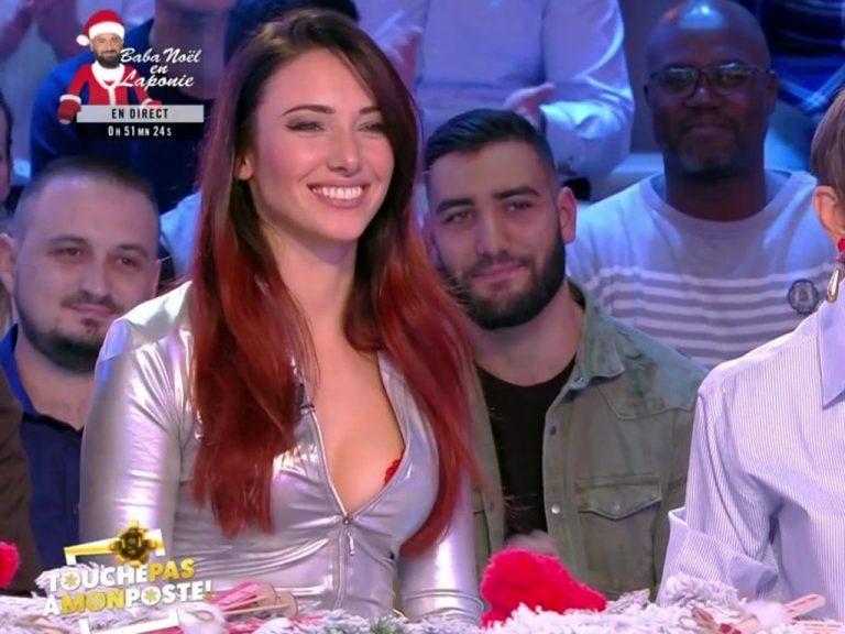 OUPS ! Delphine Wespiser montre un peu trop son décolleté dans TPMP...
