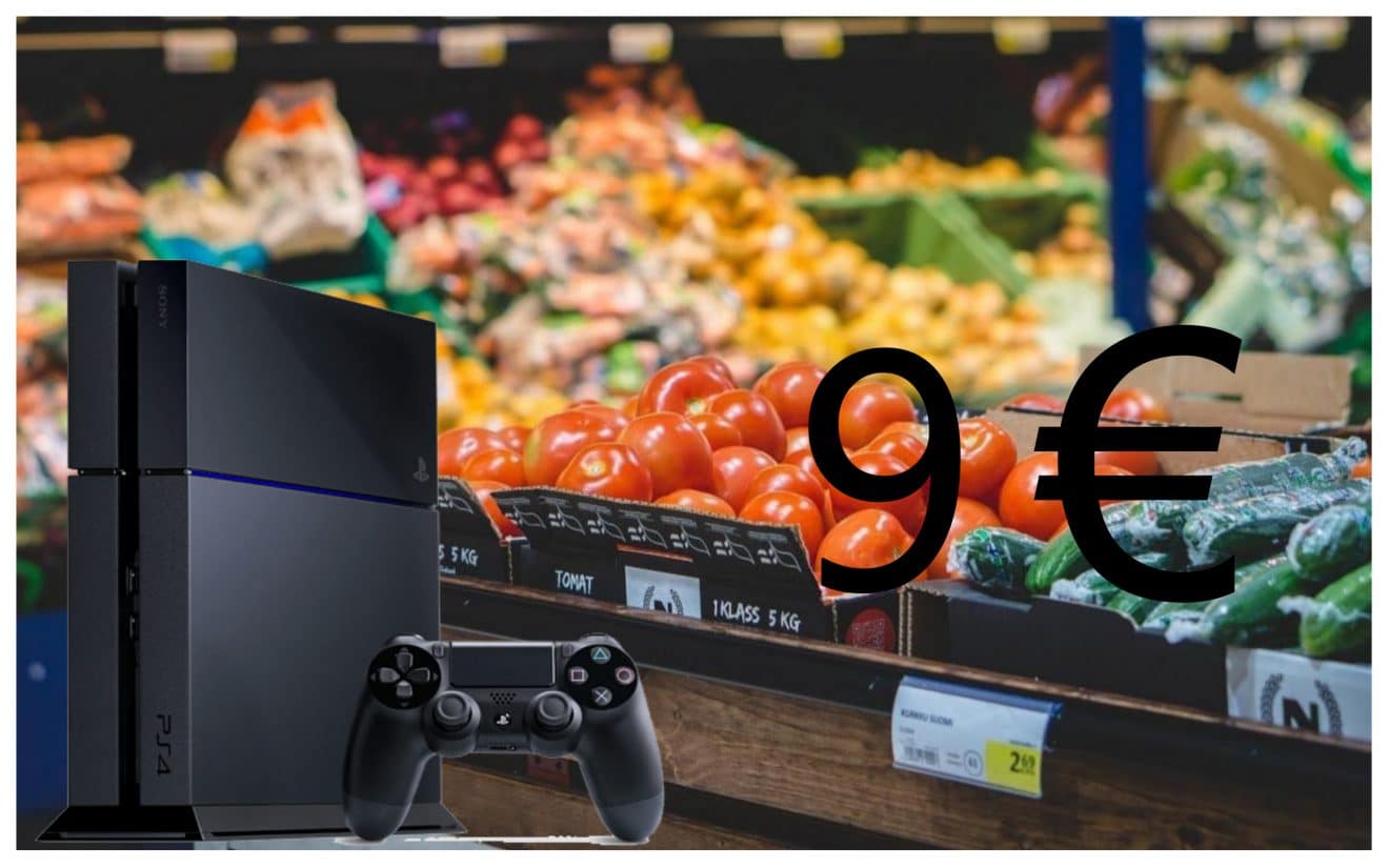 Il paie sa Playstation 9€ au rayon fruits et légumes