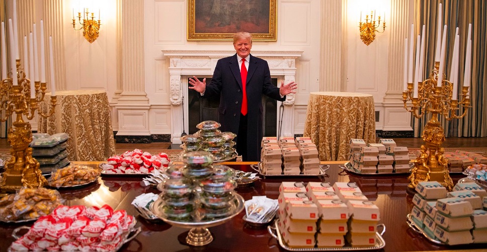 Quand Donald Trump offre le McDo à ses invités à la Maison Blanche