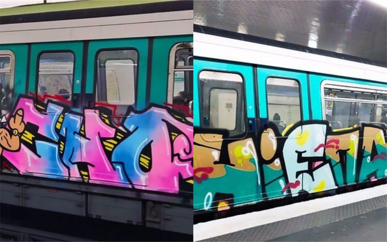 Découvrez les graffitis qui envahissent les métros parisiens