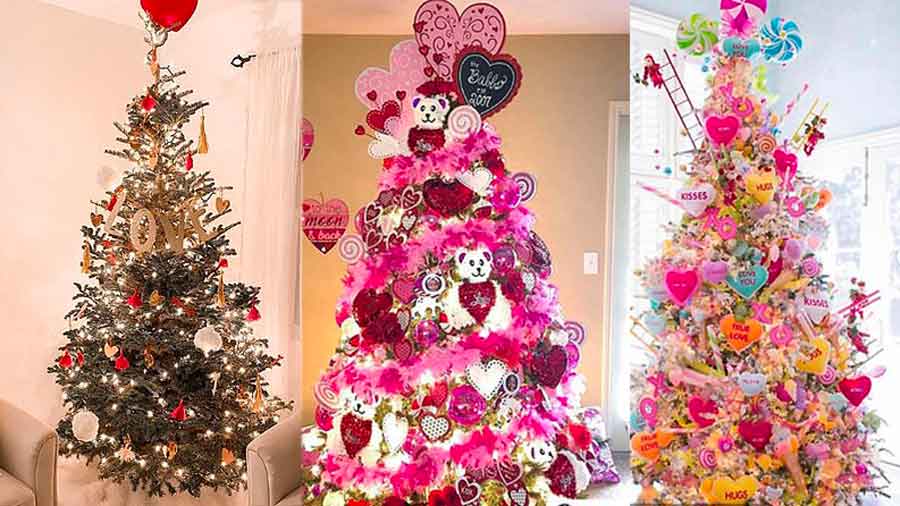 Transformez votre sapin de Noël en sapin de Saint-Valentin en changeant ...