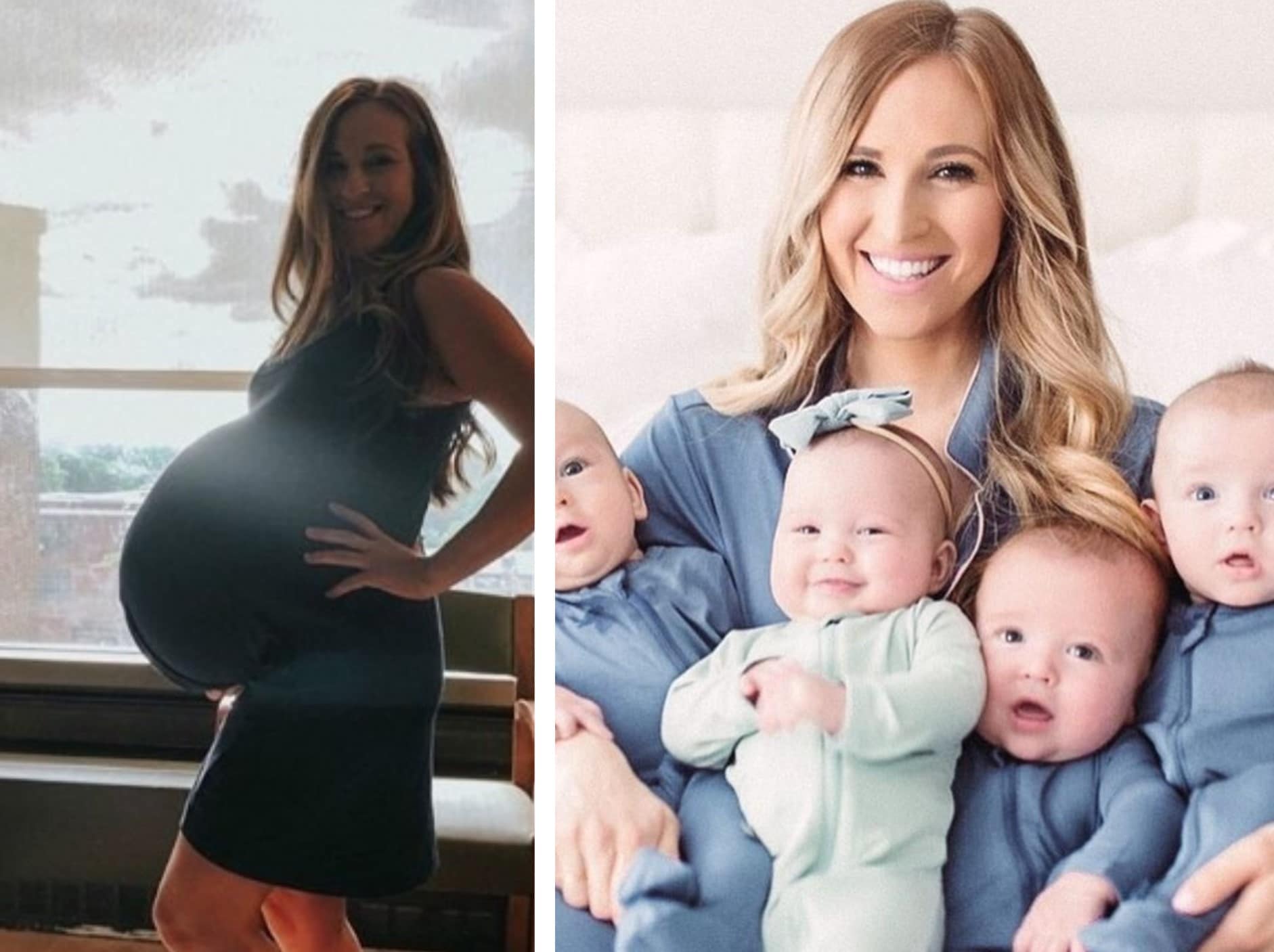 20 photos avant / après voir eu des quadruplées : cette maman nous ...