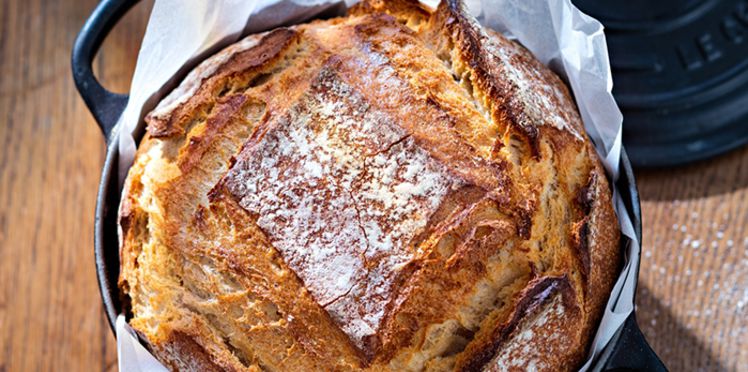 Le pain à la cocotte : la recette savoureuse et facile d'un pain maison ...