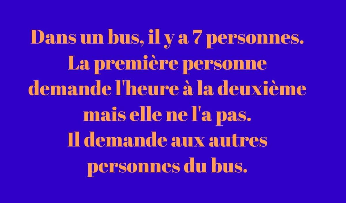 Trouverez-vous la solution de cette énigme du bus