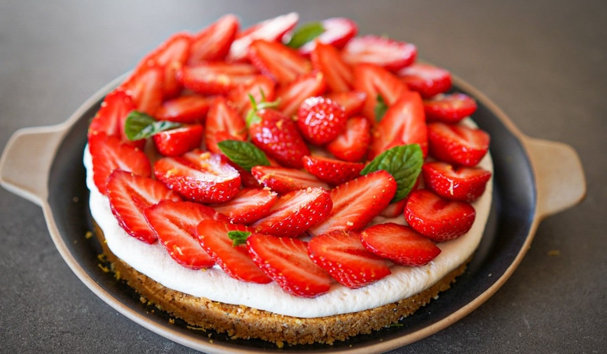 Tarte aux fraises à la crème de mascarpone : un dessert terriblement ...