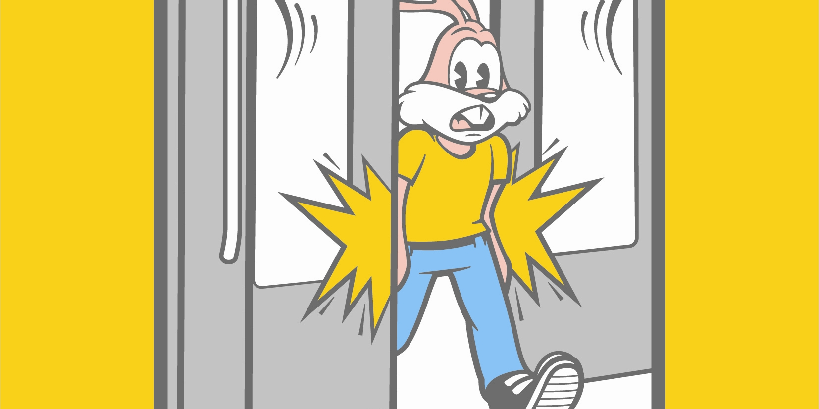 Serge le lapin, la mascotte de la RATP, a des chaussettes à son effigie