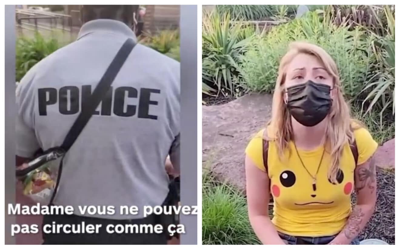 Cette femme se fait interpeller par des policiers, car son short est ...