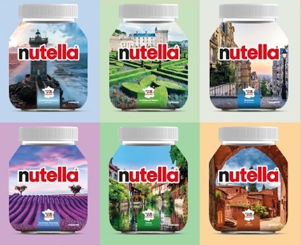Nutella célèbre la France avec des pots aux couleurs de vos régions