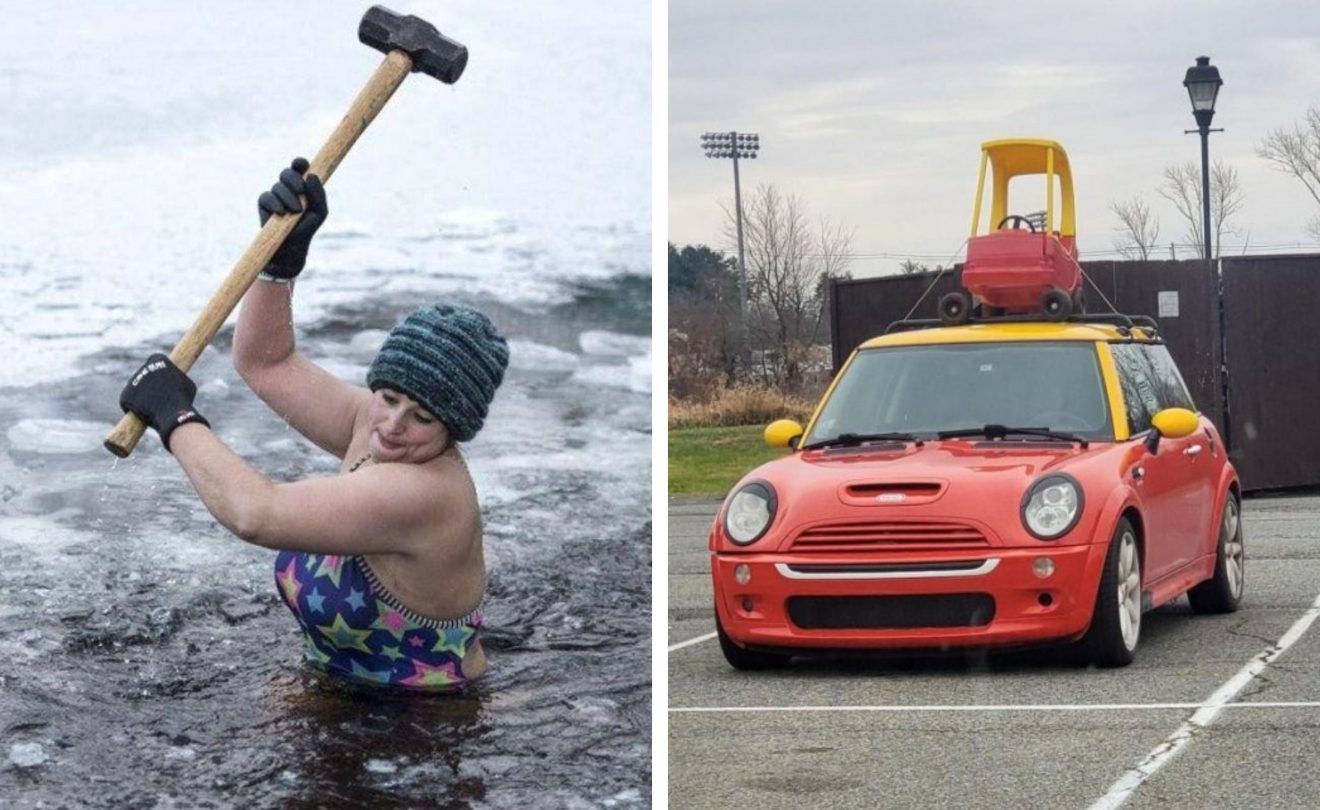 Bain dans un lac glacé, voitures insolites, animaux bizarres : Ces 50 ...