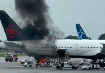 Un avion prend feu sur le tarmac : les images sont impressionnantes (vidéo)