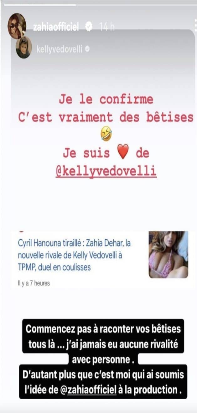 Kelly Vedovelli en guerre avec Zahia Dehar après son arrivée dans TPMP ? Elles mettent les ...