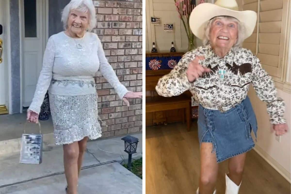 Cette grand-mère de 91 ans porte des mini-jupes et des talons aiguilles
