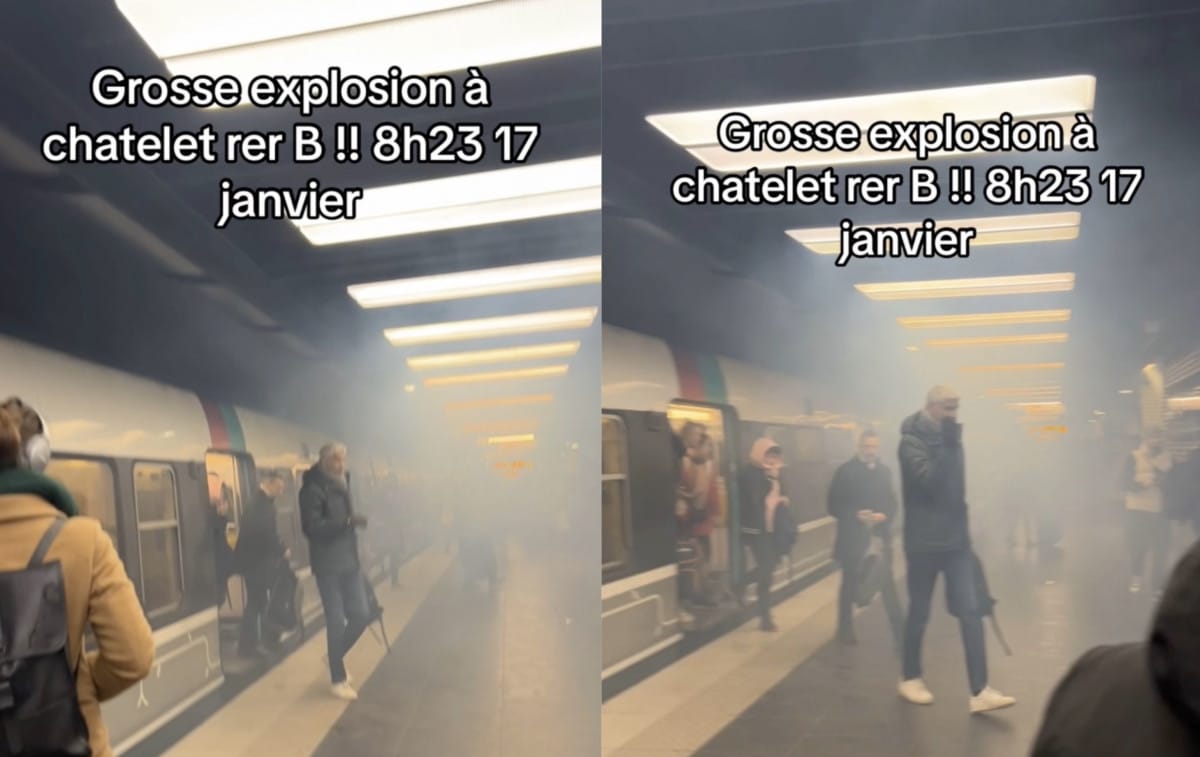 Grosse explosion dans le RER B à Châtelet