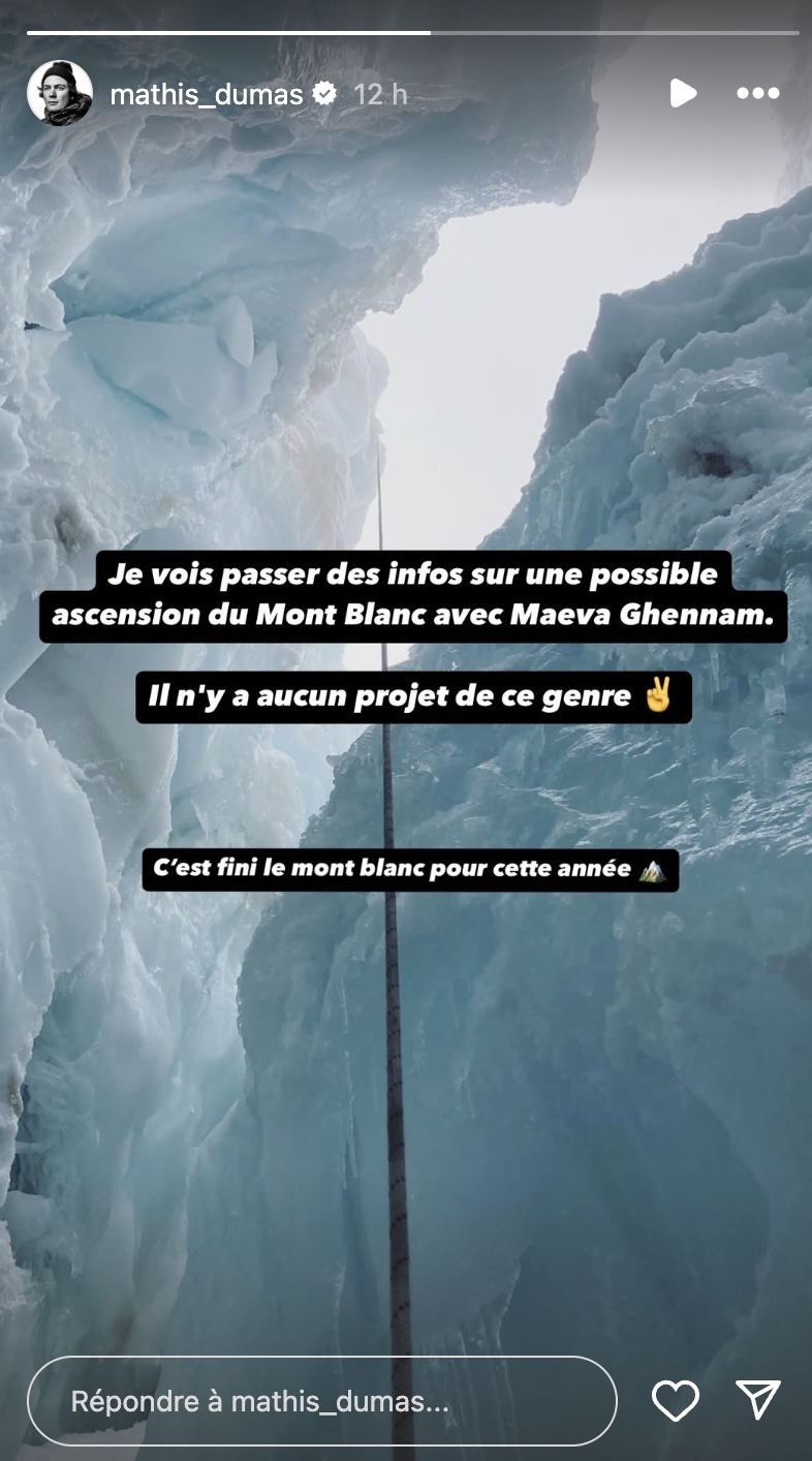 Maeva Ghennam va-t-elle faire le mont Blanc avec Mathis Dumas ? Le guide d'Inoxtag répond