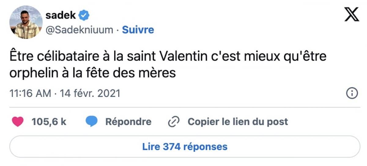 Les tweets les plus drôles sur la Saint-Valentin