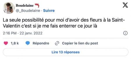 Les tweets les plus drôles sur la Saint-Valentin