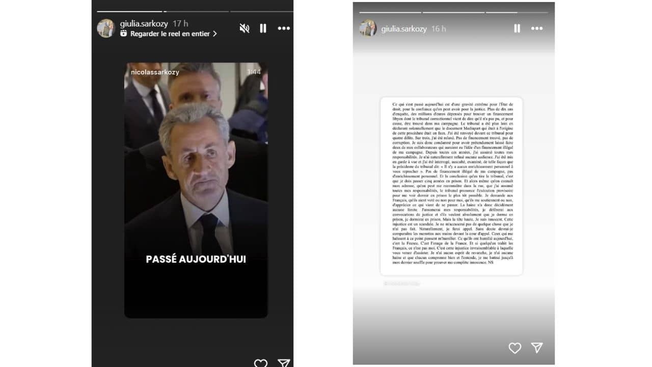 Nicolas Sarkozy condamné : sa fille de 13 ans, Giulia, réagit