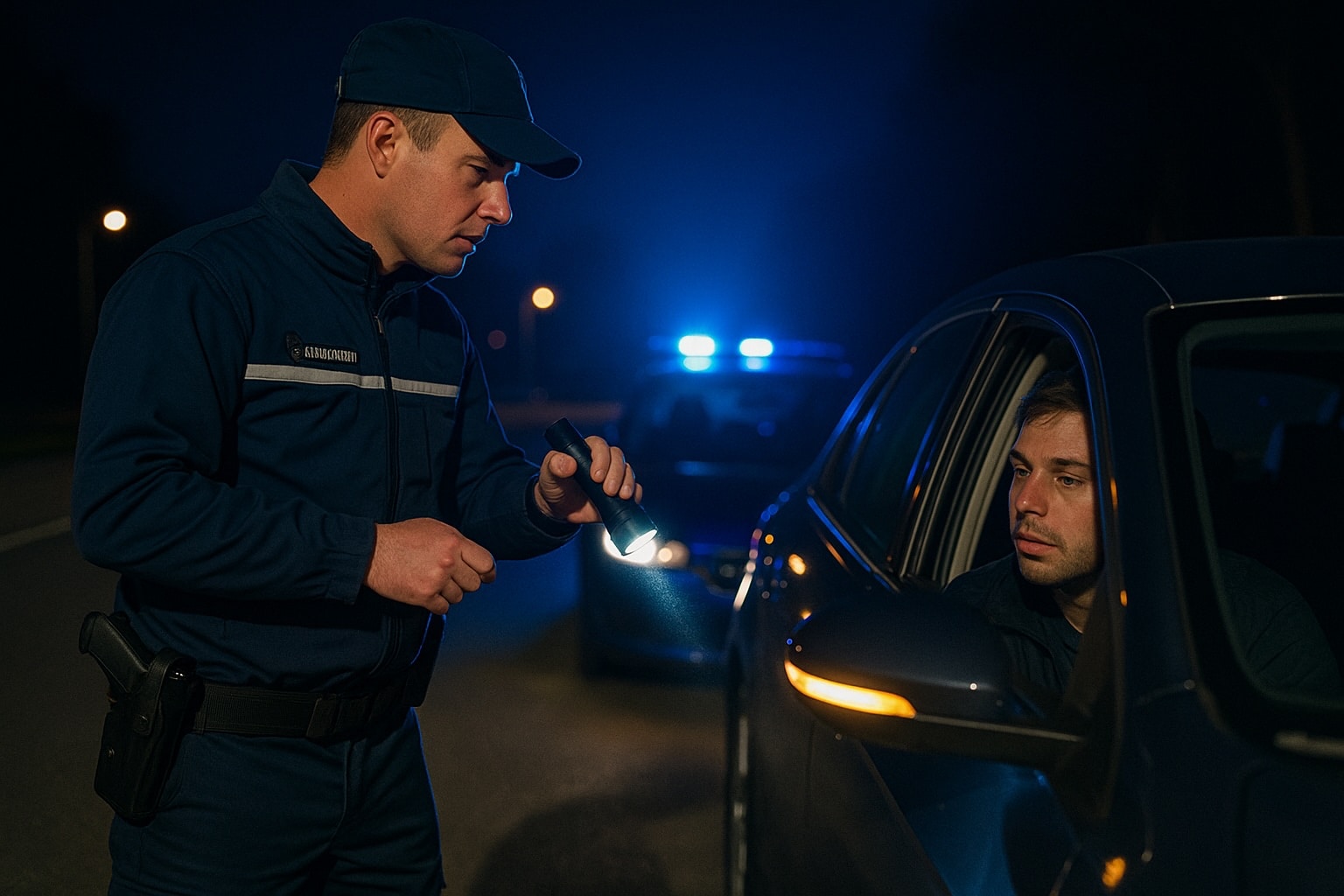 Blague du jour : Un gendarme arrête un automobiliste qui roule étrangement