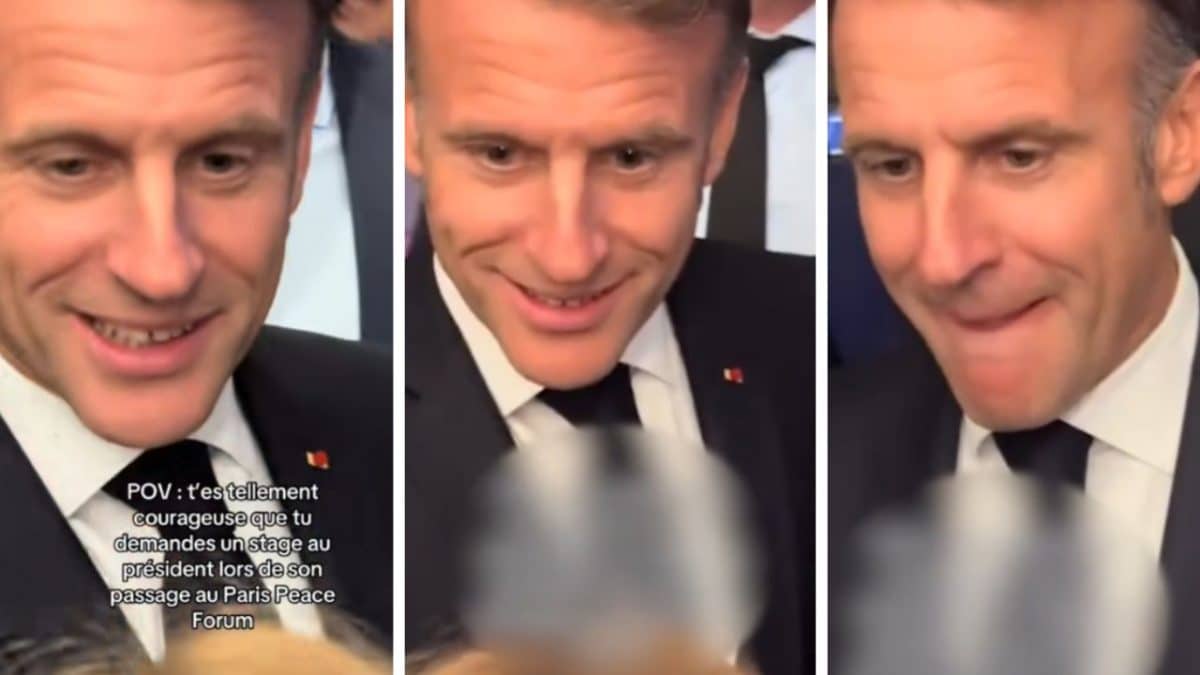 "Vous avez un CV ?" : une jeune fille demande un stage à Emmanuel ...