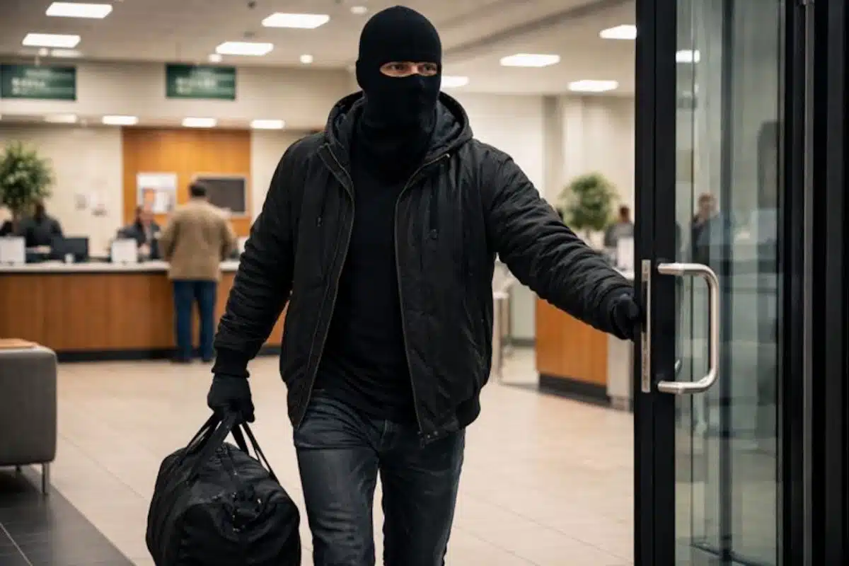 Blague du jour : Un braqueur entre dans une banque