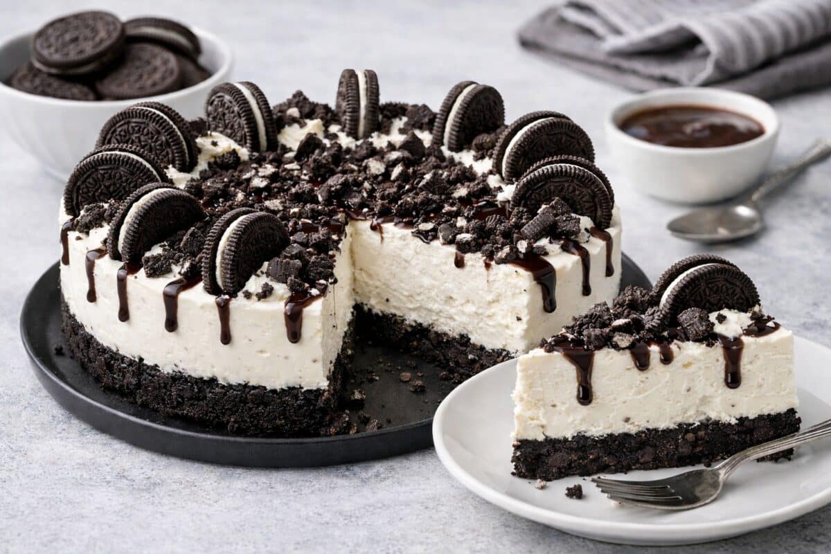 Ce cheesecake aux Oreo sans cuisson fait l’unanimité à la maison