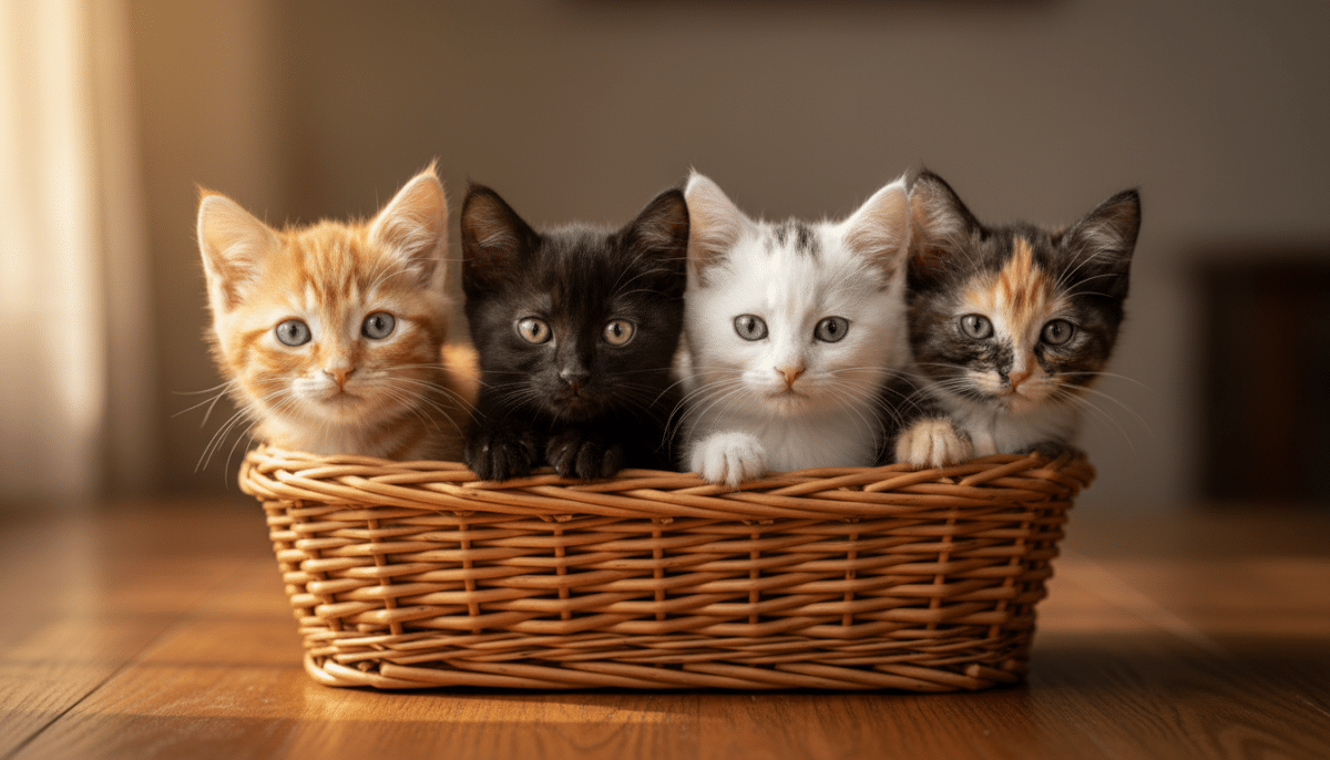 Pourquoi des chatons d'une portée ont des couleurs différentes