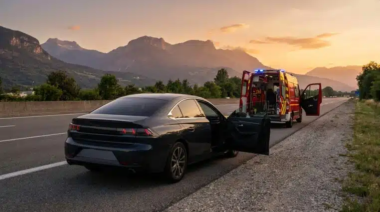 Elle saute d'une voiture lancée à 100 km/h sur l'A480 près de Grenoble ...