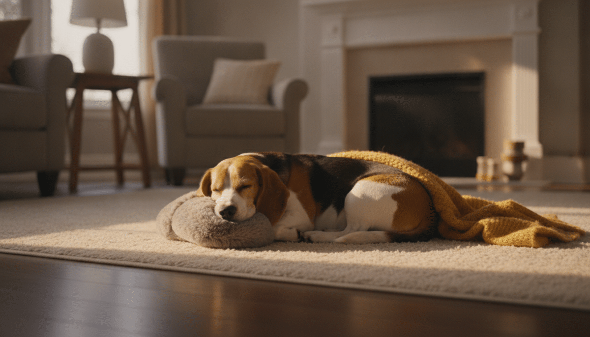 La caméra filme son Beagle seul dans le salon : 608 000 personnes ont d ...
