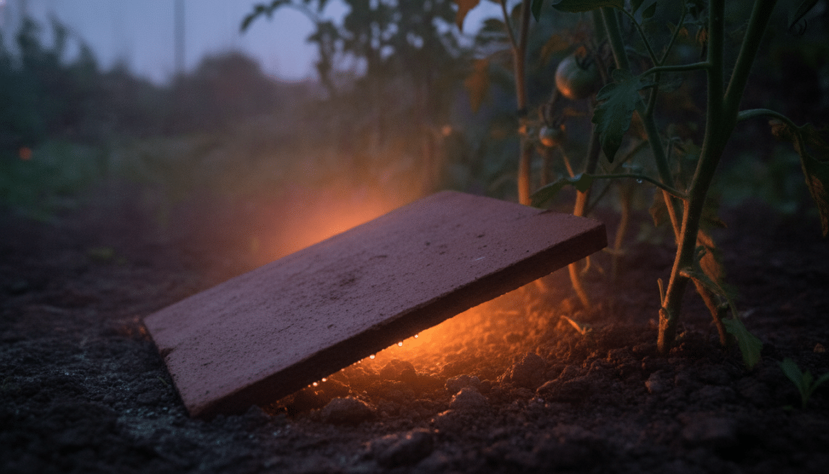 Les anciens posaient une tuile retournée au pied des tomates en juin ...